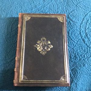Accents | Embossed Leather Vintage Antique Book | Poshmark
